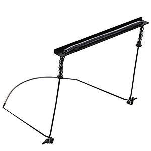 Harmonica Stand 24Hole Metal Harmonica Holder with Adjustable Neck Type Musical Wind Instrument Accessories(Black Silver Gold)(Black)