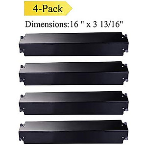 Votenli P9332A (4-Pack) 16" Porcelain Steel Heat Plate Replacement for Charboil 463225312, 463225315, 463244011, 463257010, 466244011, 466244012, 463224912, 463231711, 463247209, 463247310, 463247512