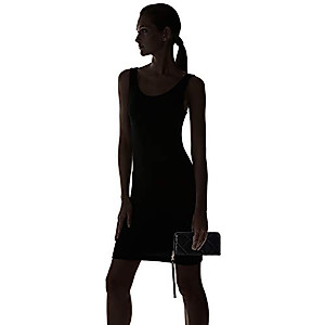 GUESS womens Dilla Large Zip Around Wallet, Black, One Size US