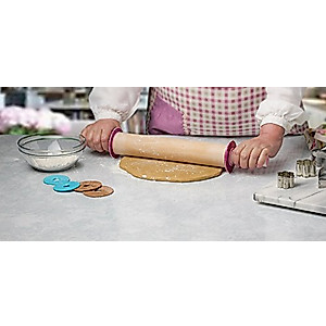 Bakelicious Adjustable Rolling Pin, Wood and Nylon, 12-Inch Barrel