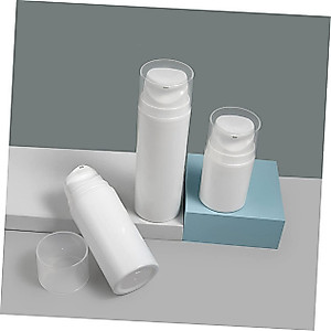 minkissy 6 Pcs Vacuum Lotion Bottle Specialized Mesa para Uñas Acrílicas Portable Foundation Bottles Body Lotion Bottles Essential Oil Perfume Plastic Bottles for Liquids Pump