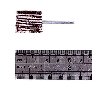 AUTOTOOLHOME 20PCS Abrasive Flap Wheel Sander 80 Grit 1/8" Shank Diameter 32mm 3/8" Thick and 1" Abrasive Sandpaper Flap Sanding Wheel Grinding Head Rotary Tool for Grinding and Polishing