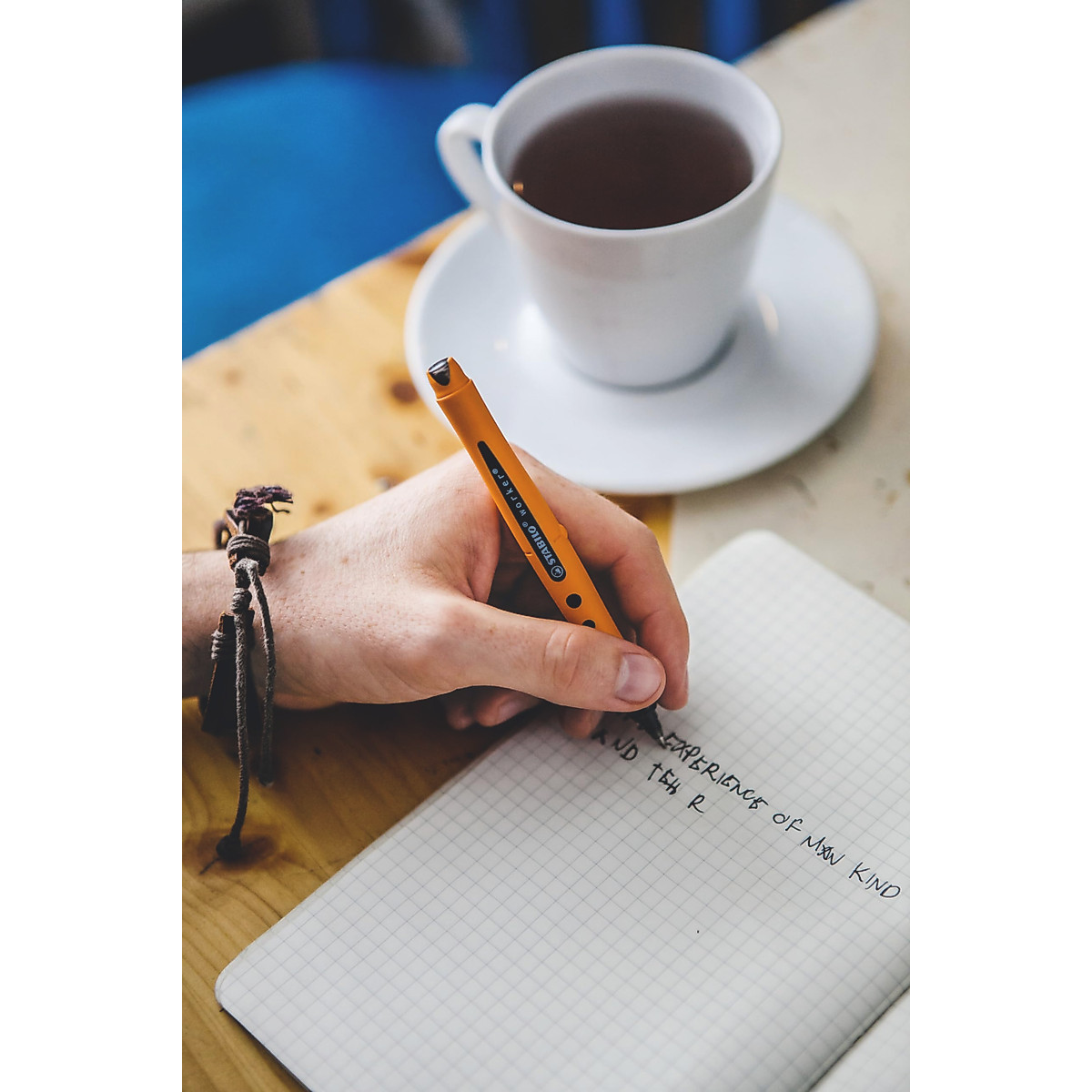 Stabilo Bionic Worker Rollerball Pen Soft Grip Medium 0.8mm Tip 0.6mm Line Black Ref 2018-46 [Pack of 10]