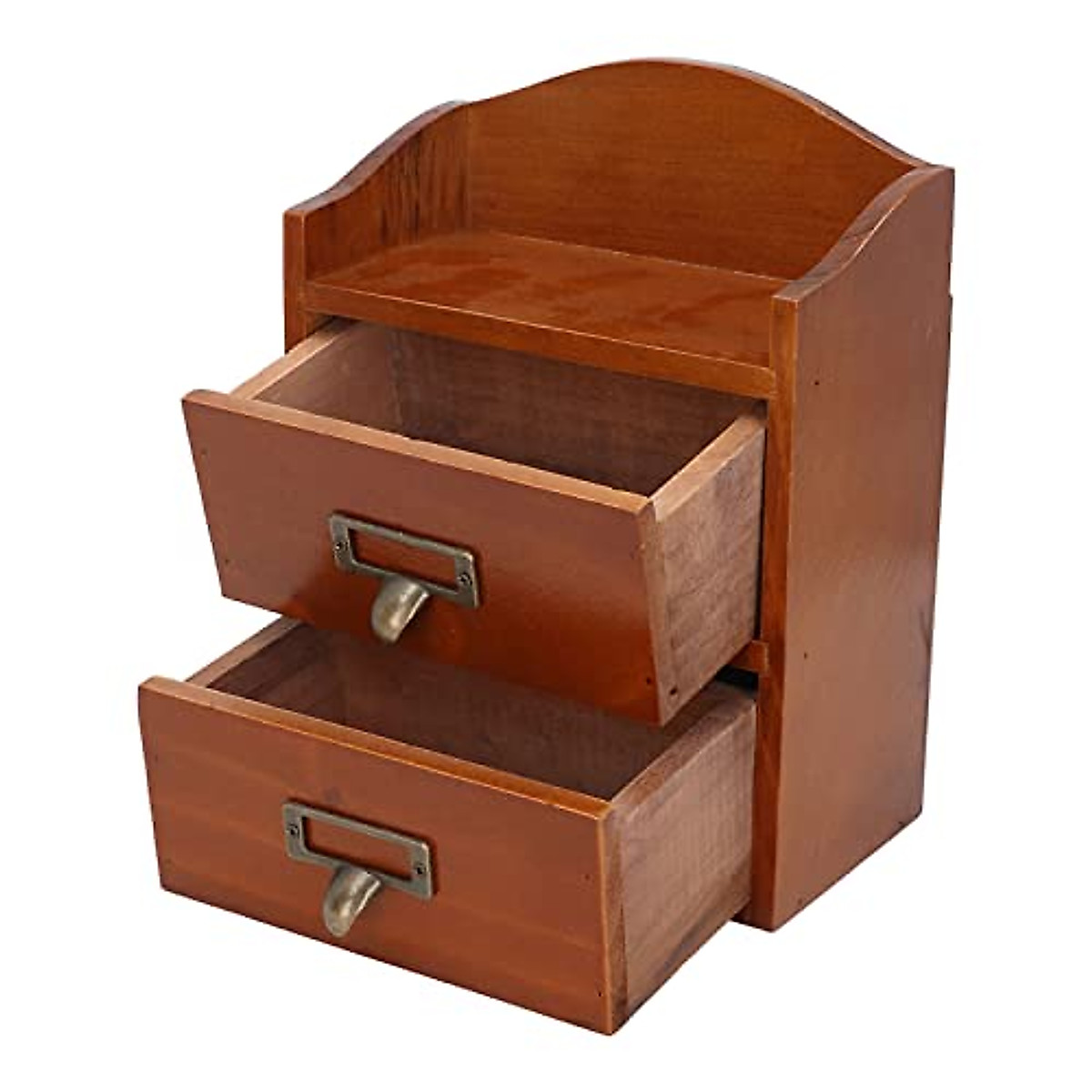 Retro French Design Desk Wooden Storage Box Desk Storage Box for Office