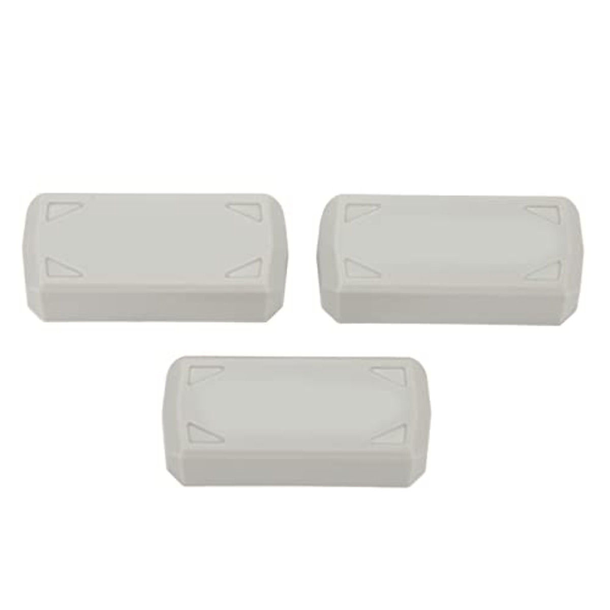 Focket Drone Battery Dust Cover, Compact TPU Waterproof Cover for Drone Battery Port 3pcs for AntiCollision (Grey)