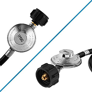 AJinTeby 6 Feet Propane Adapter Regulator and Hose for Blackstone 17 inch and 22 inch Table Top Griddle, QCC1 Low-Pressure Regulator Connect to Propane Tank