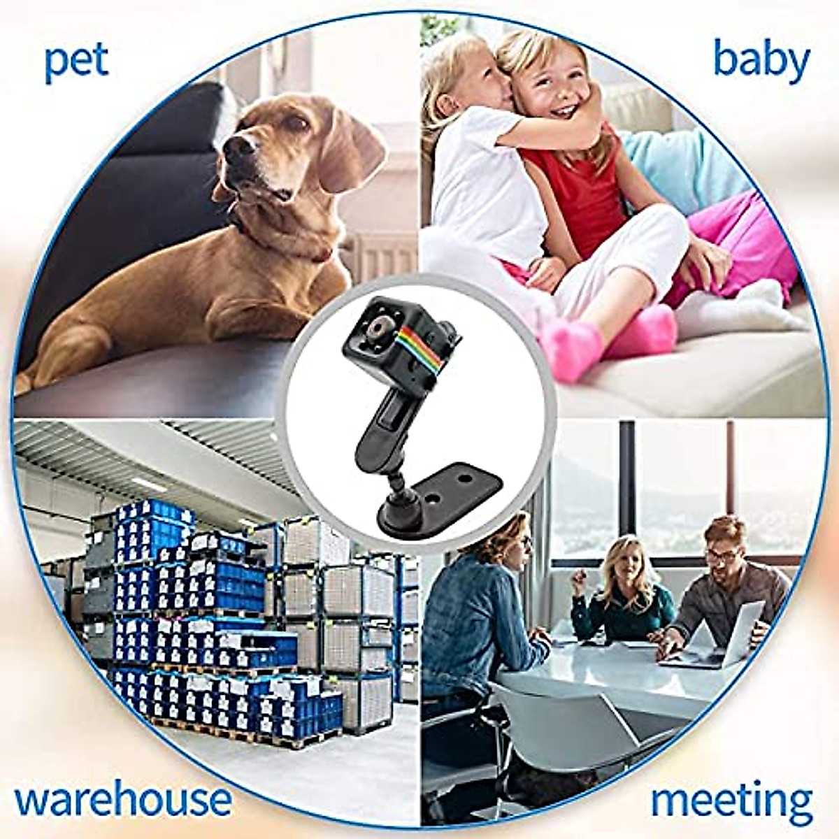 Mini Camera Nanny Cam Baby Camera Dashboard Cam Doorbell Cam 720P/1080P Cop Cam - SQ11 HD Camera Small Infrared Camera Night Vision No Wifi Needed Pocket Camera Bike Cam Tiny Helmet Cam