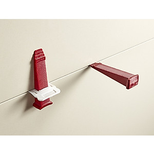 T-Lock - 100 red wedges PERFECT LEVEL MASTER - Professional Anti lippage Tile leveling system - (white T-Lock clips spacers not included and sold separately) by Tile Master
