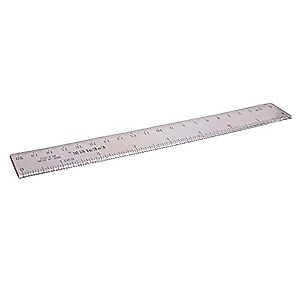 Utoolmart Straight Ruler 20cm Metric Plastic Clear Measuring Tool 1 pcs