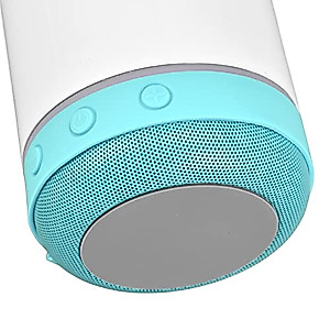 Bluetooth Speaker Cup, 20oz Bluetooth Music Cup Portable Detachable Stainless Steel Sublimation Music Insulated Bottle Insulated Mug Vacuum Water Bottle (Blue Bottom)(Blue background)