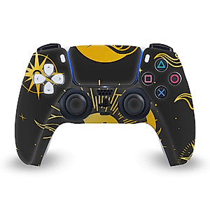 Head Case Designs Officially Licensed Haroulita Sun Moon and Stars Art Mix Matte Vinyl Faceplate Sticker Gaming Skin Case Cover Compatible with Sony Playstation 5 PS5 DualSense Controller