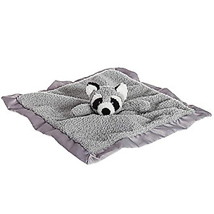 Apricot Lamb Stuffed Animals Raccoon Security Blanket Infant Nursery Character Blanket Luxury Snuggler Plush Baby Lovey(Raccoon, 13 Inches)