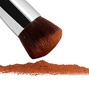 BEST ROUND KABUKI MAKEUP BRUSH for Liquid, Cream Mineral, & Powder Foundation & Face Cosmetics - Prime Quality Design - Carrying Case & E-Book Included