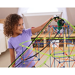 K'Nex 51438 TYPHOON FRENZY ROLLER COASTER BUILDING SET Building Kit , Gray