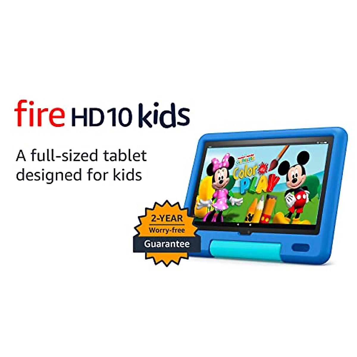 Amazon Fire HD 10 Kids tablet, 10.1", 1080p Full HD, ages 3–7, 32 GB, Sky Blue