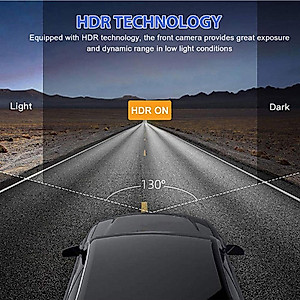 3 Channel Cam Front & Rear Inside - 1080P Camera for Cars - Dashcam Three Way Car Camera with IR Night Vision - Loop Recording, G-Sensor,Parking Monitor/2224