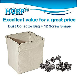 HQRP Dust Collector Bag compatible with most Open Stand Table Saws, replacement for ROCKLER 48649