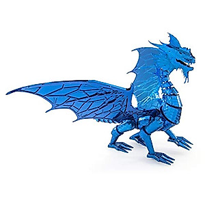 Fascinations Metal Earth Premium Series Blue Dragon 3D Metal Model Kit