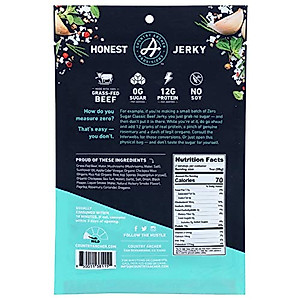 COUNTRY ARCHER Classic Grass Fed Beef Jerky, 2 OZ