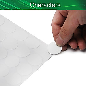 Yinpecly PC-01 Screw Hole Covers Stickers 0.83" Dia PVC Self Adhesive Screw Hole Stickers for Furniture Decoration Cupboard Shelf Closet Bathroom Cabinet Bracket Wooden Wood 3 Sheet