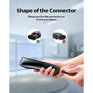 Replacement Power Cord AC Charger Fit for MANSCAPED Lawn Mower 3.0/2.0 Electric Groin Hair Trimmer Manscape Charging Supply Adapter Cord