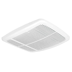 Delta Breez Radiance Exhaust Bathroom Fan 80 CFM Energy Efficient Quiet Operation Brushless Motor with Built-In Thermostat Heater, White