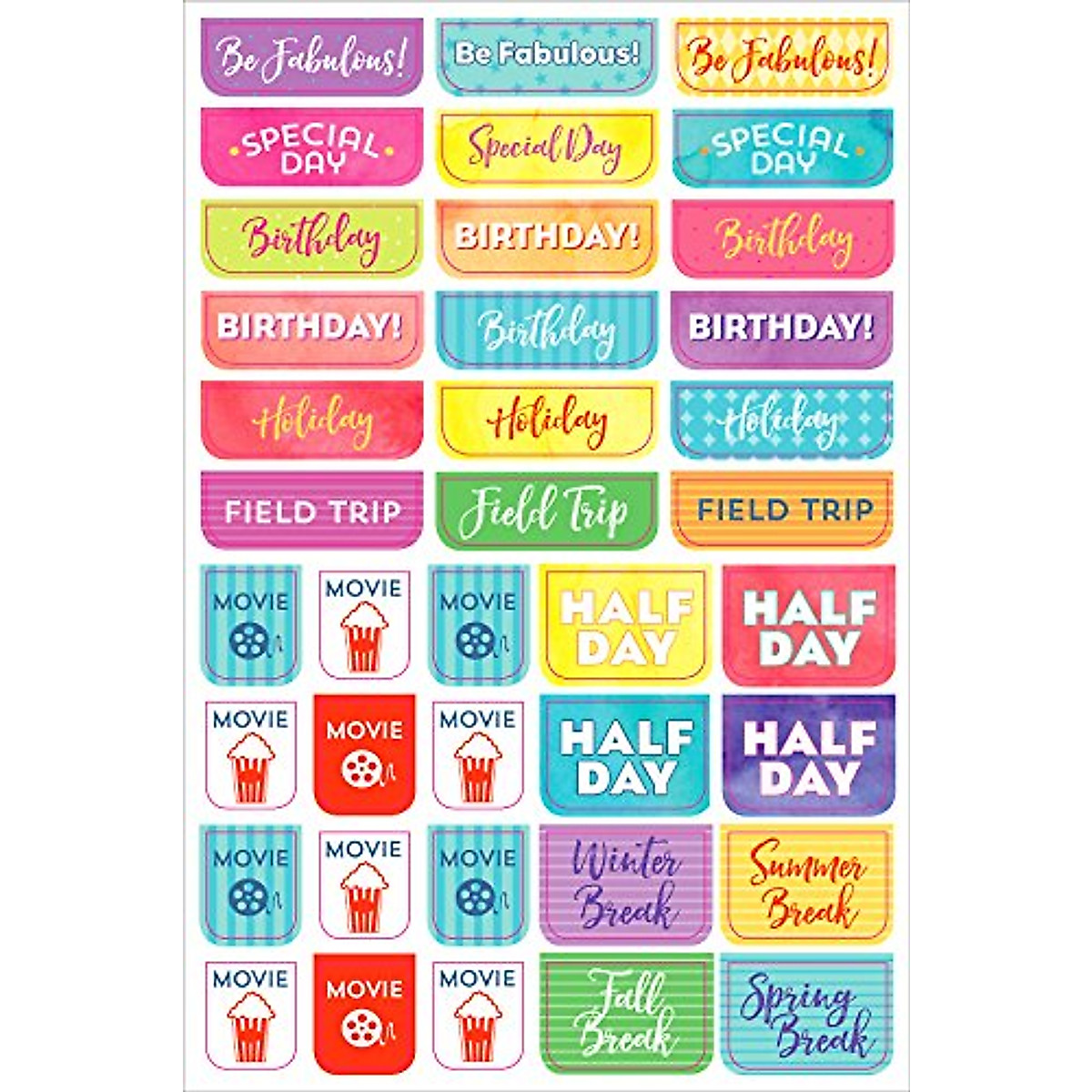 Student Planner Stickers (Set of 575 Stickers)