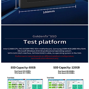 Edlike Goldenfir SSD 120GB 128GB SATAIII SSD 240GB 256GB hd 1TB 2TB 512GB 500GB 480GB Solid State Hard Disk 2.5 for Laptop (120GB)