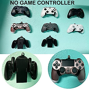 Universal Game Controller Holder Stand,Mini Wall Mount Organizer Rack Hanger Hook- Strong & Flexible, for PS3/PS4/PS5/Xbox 360/Xbox One/S/X/Elite/Series S/Series X Controller,etc - NO Controller