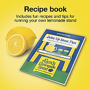 Proctor Silex Alex's Lemonade Stand Citrus Juicer Machine and Squeezer (66331), 34 Oz, Yellow