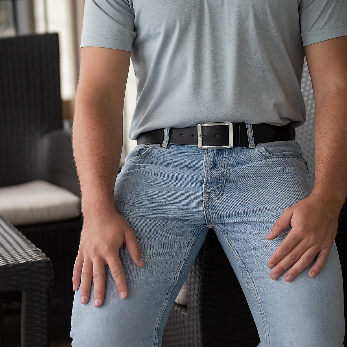 Nickel Smart The Site Manager Black Belt (Black, 38 Inch)