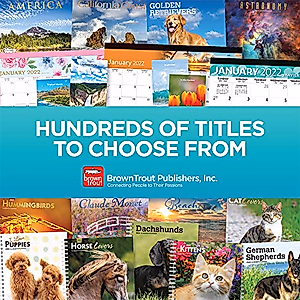 I Love Puppies 2022 6 x 7.75 Inch Spiral-Bound Wire-O Weekly Engagement Planner Calendar | New Full-Color Image Every Week | Animals Dog Breeds Puppy