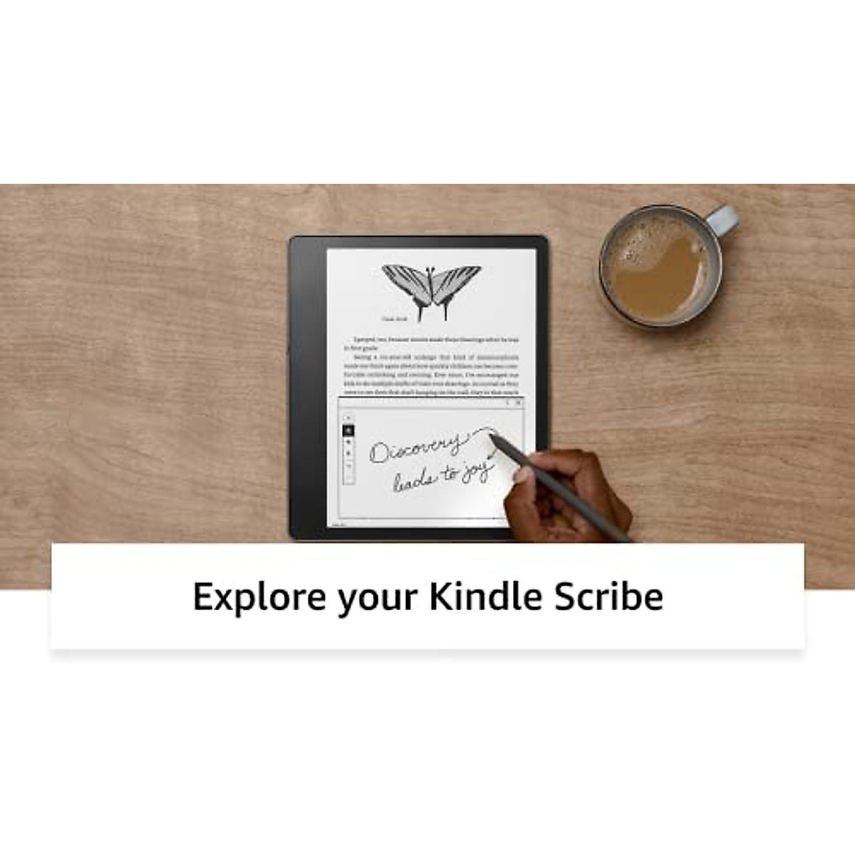 Kindle Scribe (32 GB) the first Kindle for reading, writing, journaling and sketching - with a 10.2” 300 ppi Paperwhite display, includes Premium Pen
