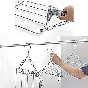 Hangers - Balcony Folding Shoe Drying Rack Clothes - Stainless Steel Laundry Underwear Towel Storage Holder