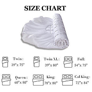 Mattress Pad Cover Full Size Cooling Mattress Topper Pillow Top Cotton Upper Layer with Polyester Fill Quilted Fitted Mattress Protector 8"-21" Deep Pocket White