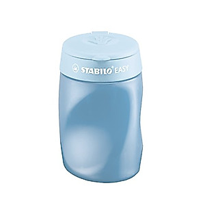 Ergonomic Container Sharpener - STABILO EASYsharpener - 3 in 1 - Right-Handed - Blue