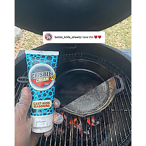 Crisbee Cream Iron® Cast Iron and Carbon Steel Seasoning - Blackstone Griddle Seasoning - Family Made in USA - 6 oz.