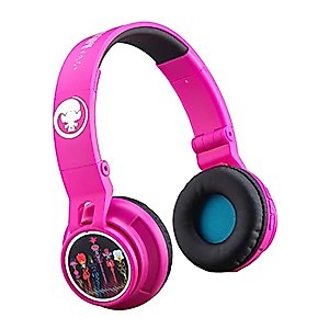 eKids Trolls Kids Bluetooth Headphones, Wireless Headphones with Microphone Includes Aux Cord, Volume Reduced Kids Foldable Headphones for School, Home, or Travel