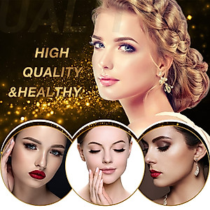 Loopeer 6 Pairs Reusable Self Adhesive Eyelashes Natural Look False Eyelashes No Glue or Eyeliner Needed Reusable Adhesive Eyelashes Self Adhesive Lashes Extension for Women Girls (Novel Style)