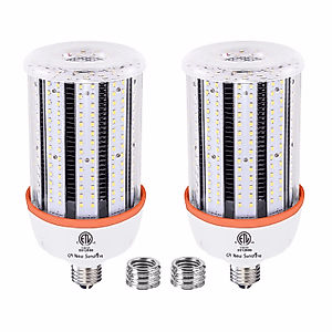 1000W Equivalent Led Corn light bulbs, 15000 Lumen LED Corn Bulb 100W 5000K Daylight White Lamp,E26/E39 Medium Mogul Base,2-Pack Large Area Lights For Outdoor Indoor Warehouse Garage High Bay Lighting