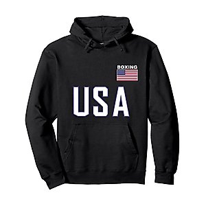USA Flag Boxing Cool Boxer Training Equipment Men Women Pullover Hoodie