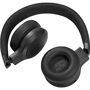 JBL Live 460NC Wireless On-Ear Noise-Cancelling Headphones Bundle with Carrying Case (Black)
