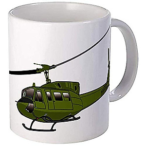 Huey Helicopter UH-1 Color Mug - Ceramic 11oz Coffee/Tea Cup Gift Stocking Stuffer