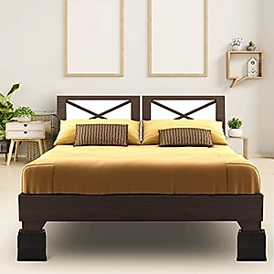 KJAOYU Bed Risers4pcs Stackable Furniture and Bed Risers Anti Slip Rubber Pad Lifts Up Riser for Sofa Bed Chair