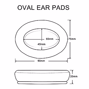 Replacement E55 Earpads Ear Pads Foam Ear Cushion Pillow Parts Cover Compatible with JBL E55BT E 55 bt Bluetooth Wireless Headsets (Black)