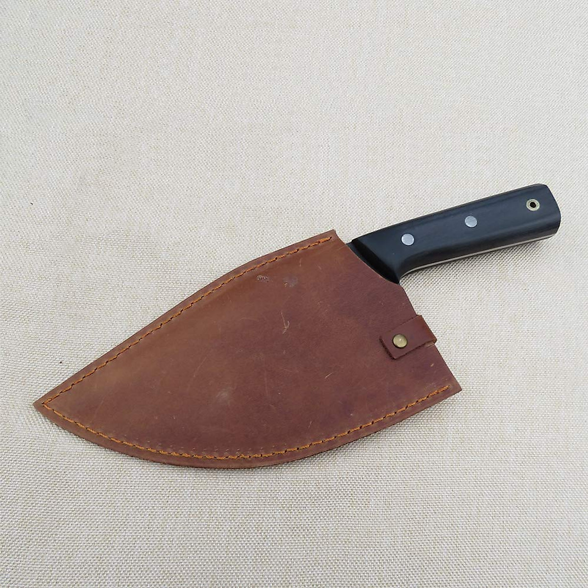 LICAIDAO Manual forging Kitchen Knife Chef's Meat Cleaver Butcher Knife Vegetable Cutter With High Carbon Clad Steel