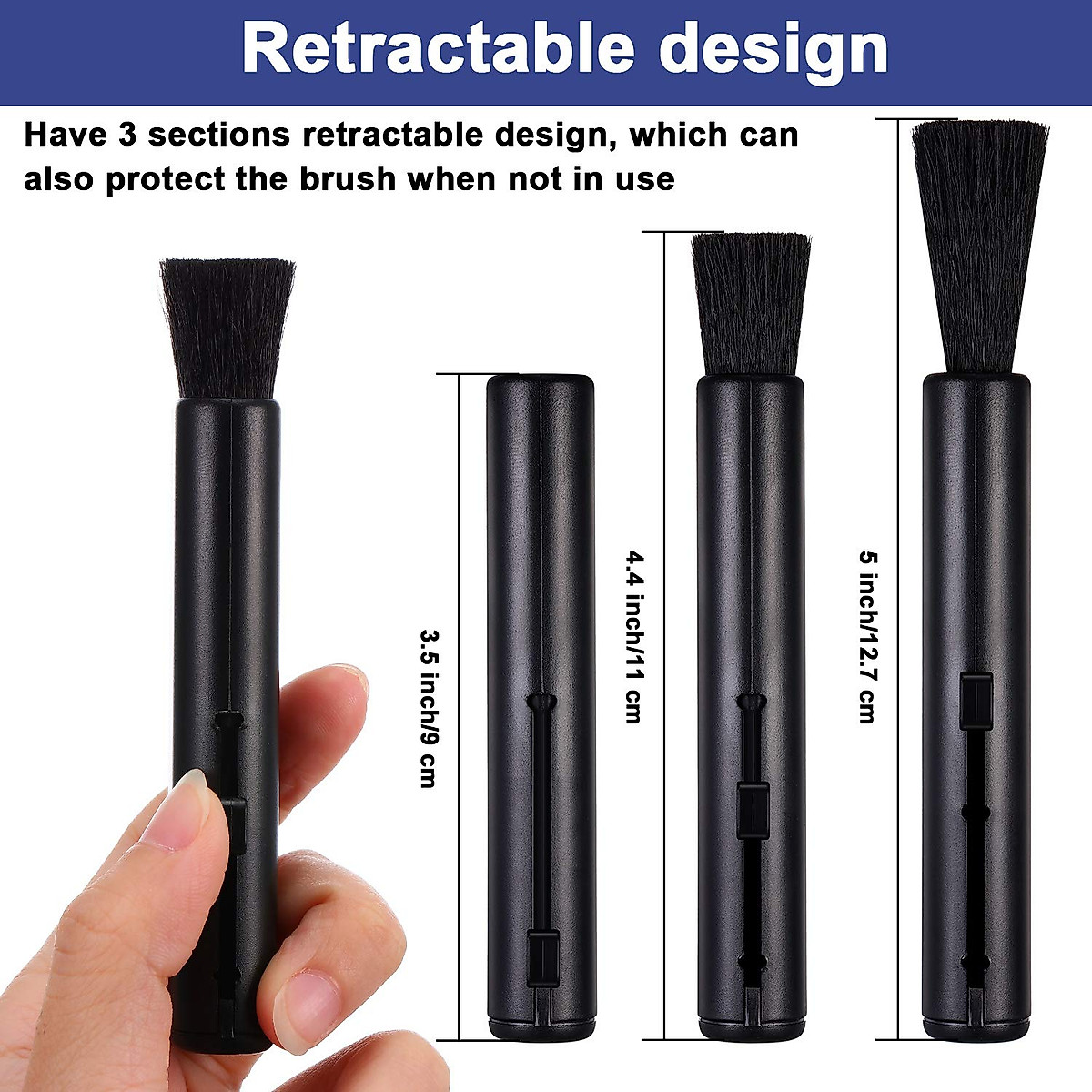 6 Pieces Portable Laptop Cleaning Brush Electronic Cleaning Brush Swipe Computer Brush for Laptops Keyboard Mobile Phones Cameras Digital Products Car Interior Detailing Home and Office Items