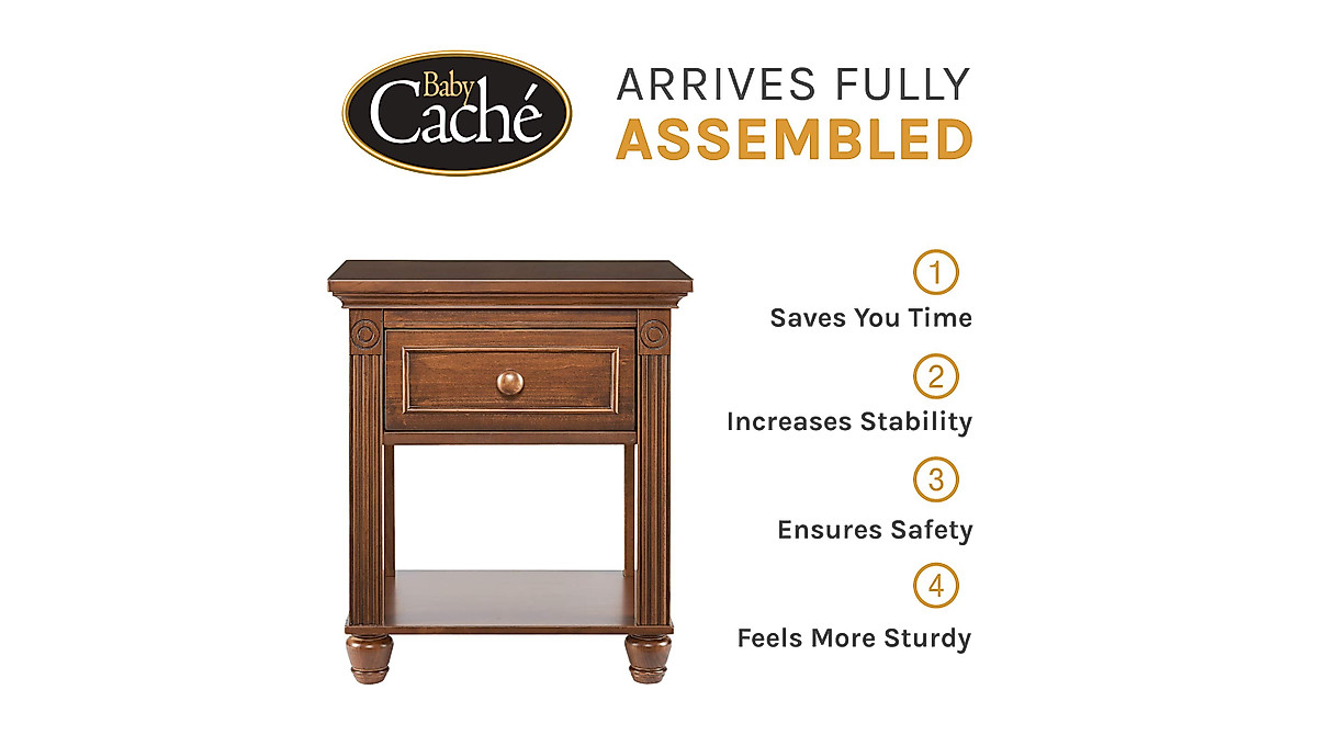 Baby Cache Montana Nightstand in Brown Sugar – Safe, Heirloom Quality ...