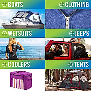 Zipper Wax & Zip Lube Marine Grade Zipper Lubricant Stick Zipper Lubricate with Ease Boat, Canvas, Bimini Snap, Metal Zippers, Jackets, Coolers, Vinyl Panels, Wetsuit & Drysuit No Oil & Graphite Mess