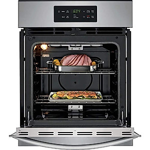 FFEW2426US 24" Single Electric Wall Oven with 3.3 cu. ft. Capacity Halogen Lighting Self-Clean and Timer in Stainless Steel